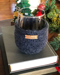 Wine Glass Koozie | Holiday Knitting Pattern - Palmeri Arts & Crafts